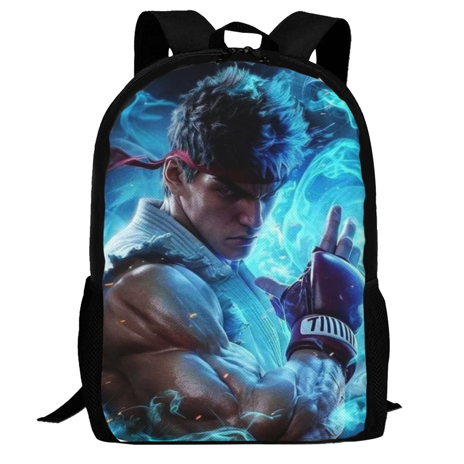Street Fighter Backpack, 3d Printed Laptop Backpack, Water Resistant ...