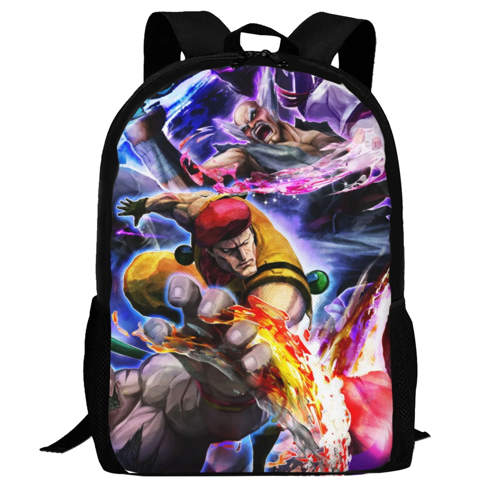 Street Fighter Backpack, 3d Printed Laptop Backpack, Water Resistant ...