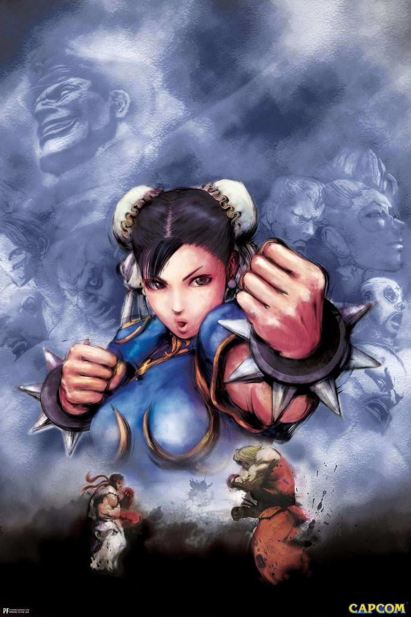 Street Fighter Chun Li Art CAPCOM Video Game Merchandise Gamer Classic ...