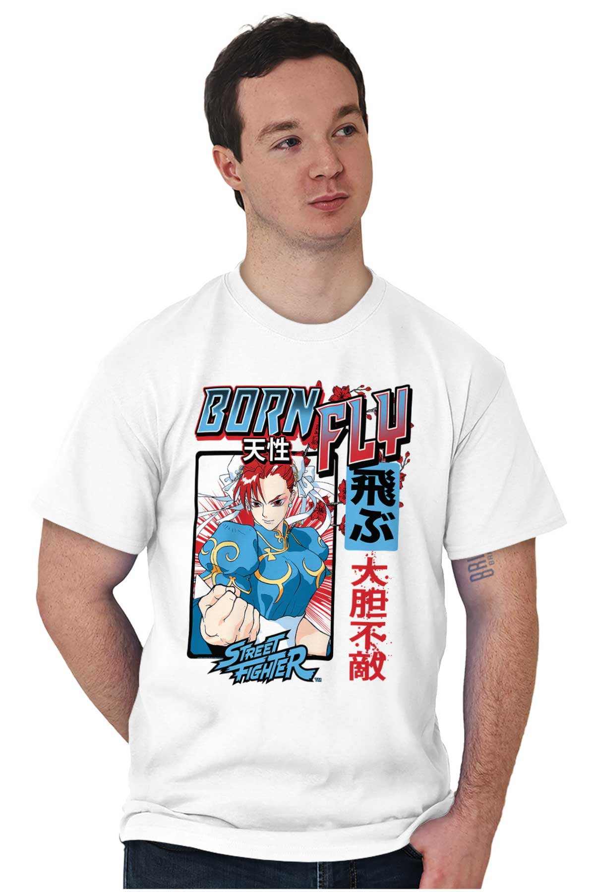 Street Fighter Chun Li Born Fly Men's Graphic T Shirt Tees Brisco ...