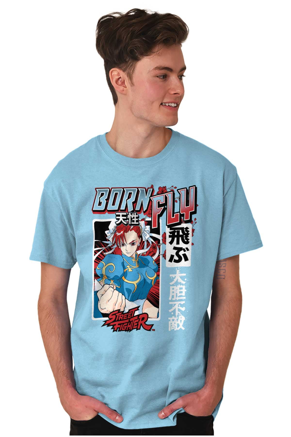 Street Fighter Chun Li Born Fly Men's Graphic T Shirt Tees Brisco ...