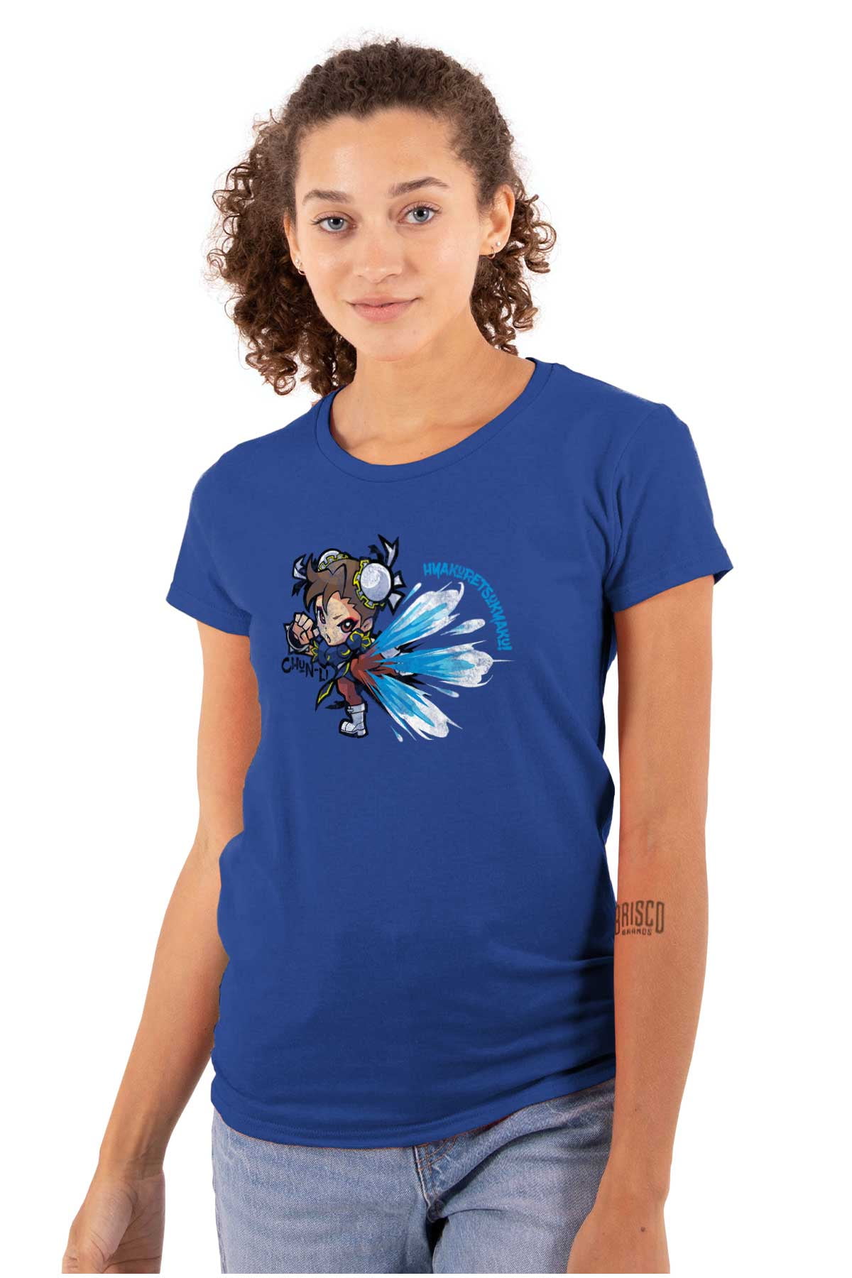 Street Fighter Chun-Li Lightning Kick Women's T Shirt Ladies Tee Brisco ...