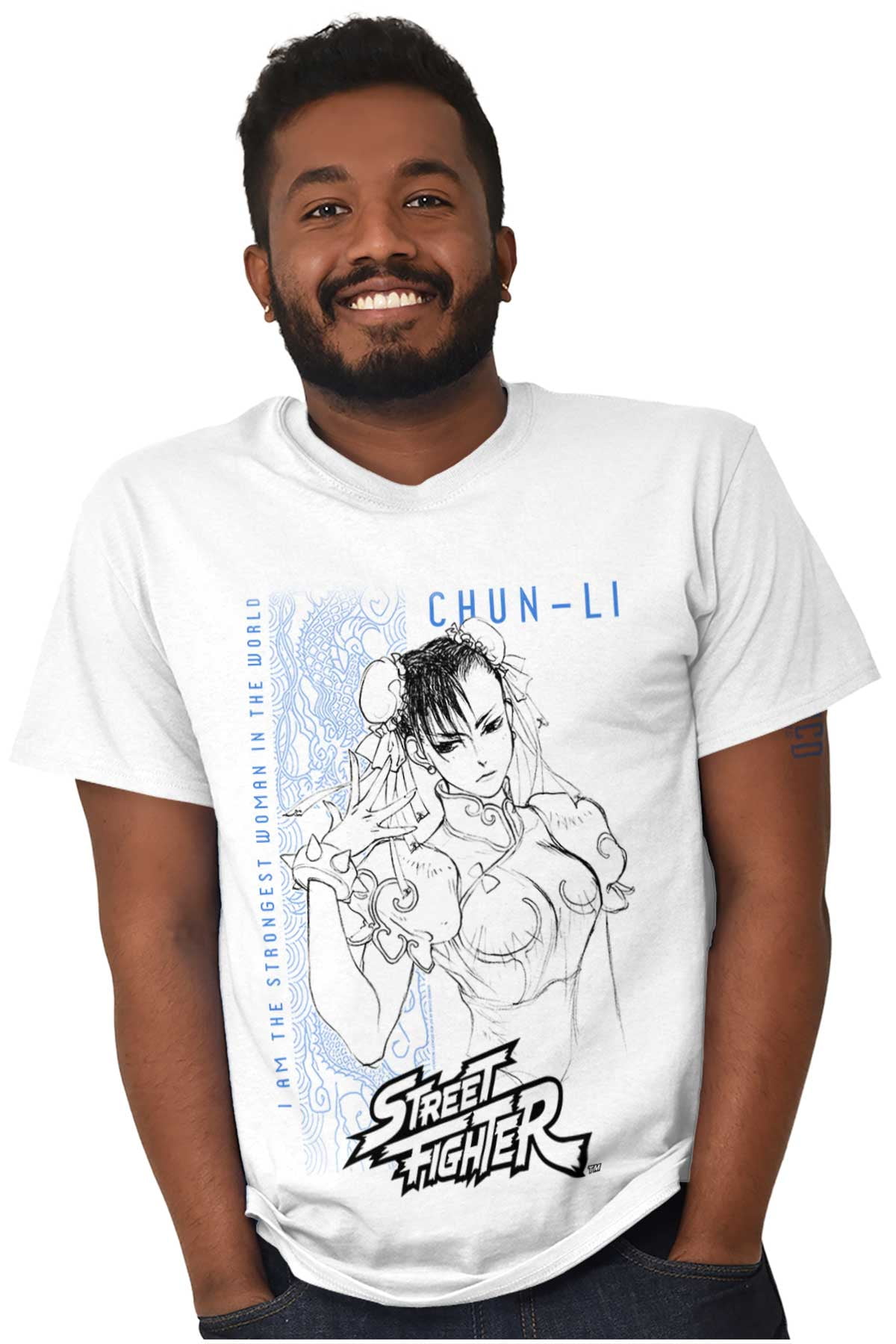 Street Fighter Chun-Li Strongest Men's Graphic T Shirt Tees Brisco ...