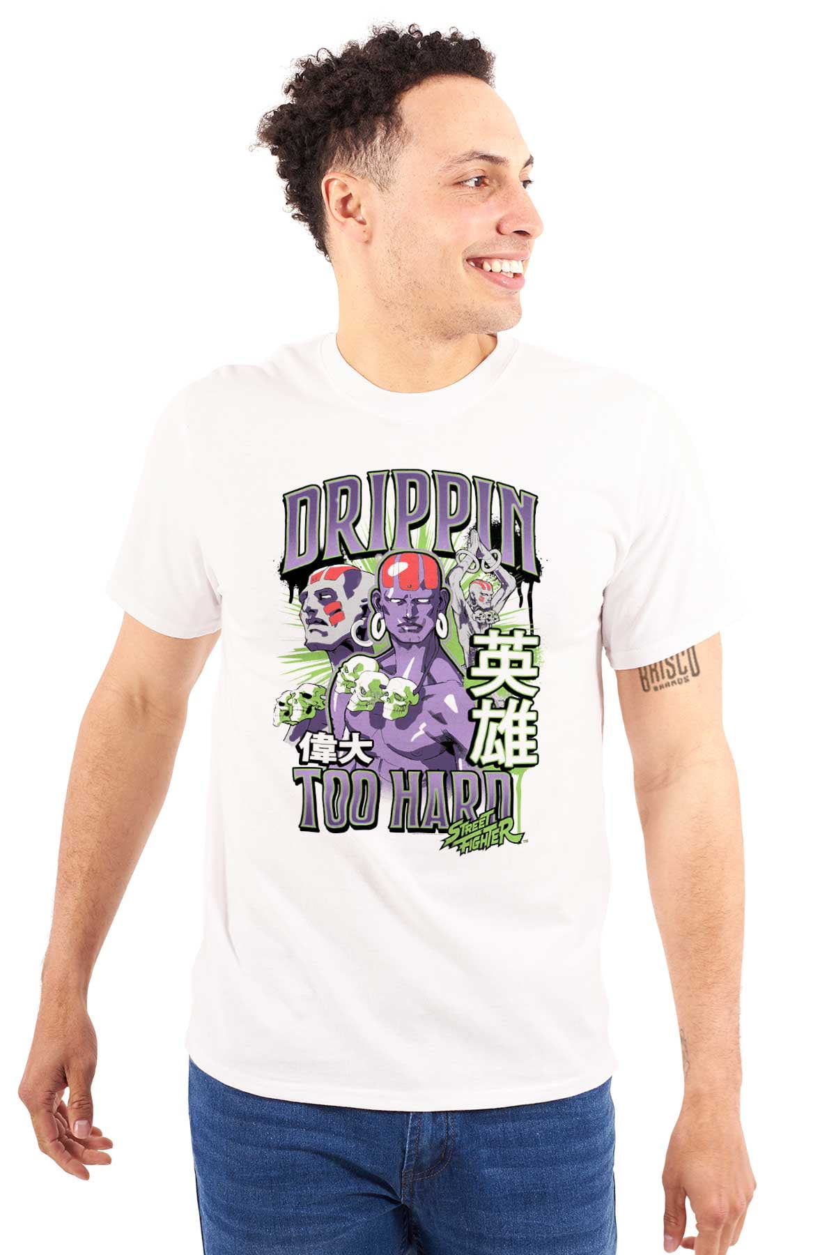 Street Fighter Dhalsim Drippin Hard Unisex Plus Size Graphic Tee Brisco ...