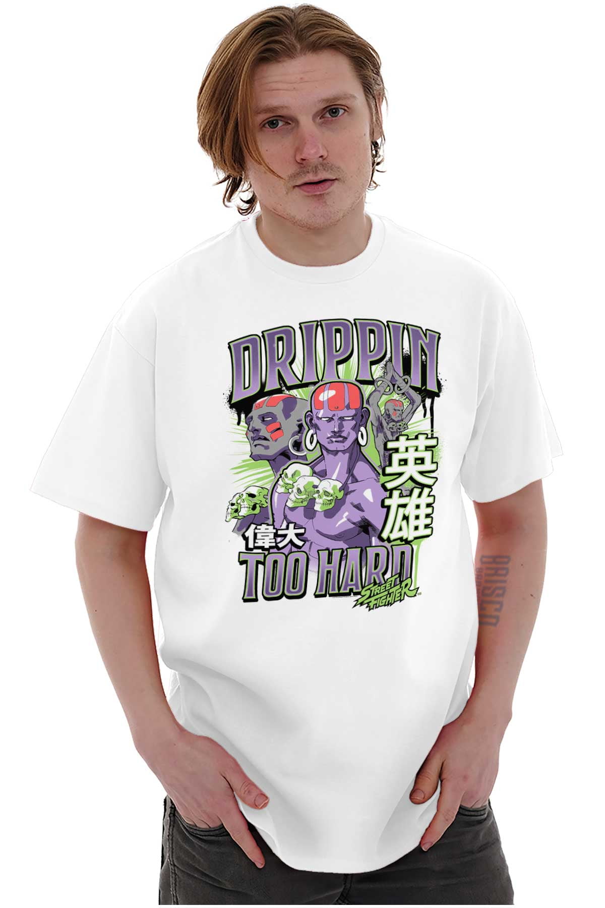 Street Fighter Dhalsim Drippin Hard Men's Graphic T Shirt Tees Brisco ...