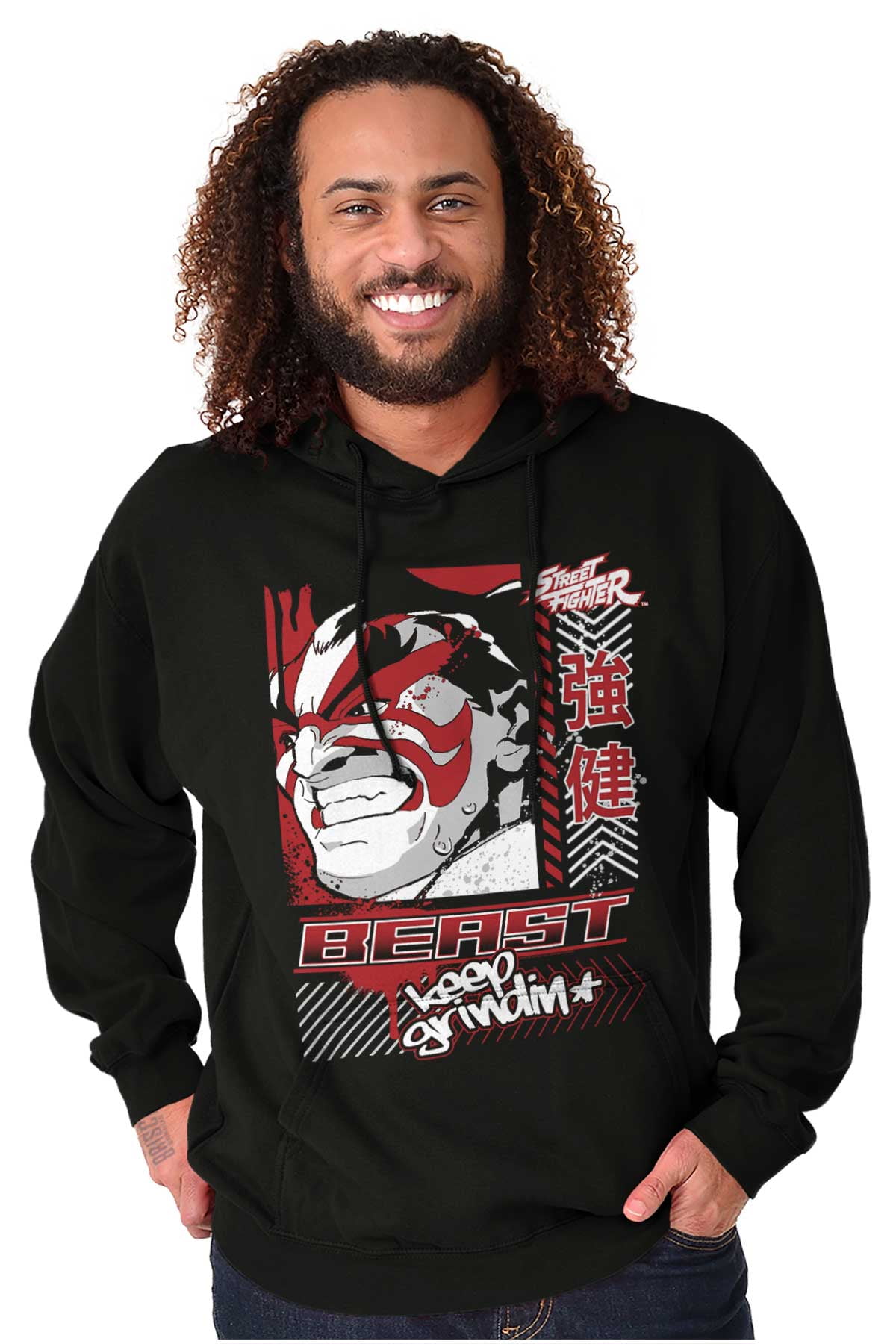 Street Fighter E Honda Beast Grindin Men Big & Tall Graphic Hoodie ...
