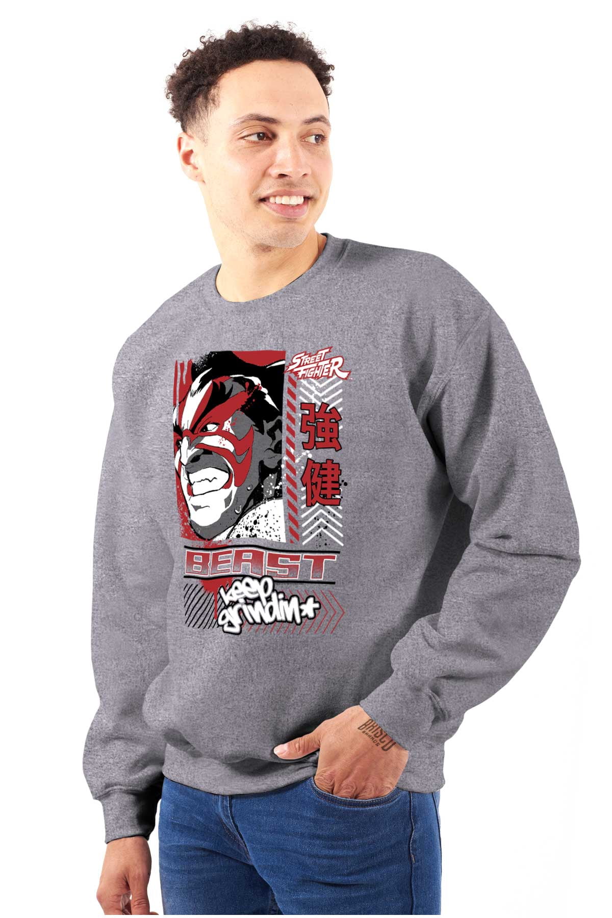 Street Fighter E Honda Beast Grindin Men Big & Tall Sweatshirt Brisco ...