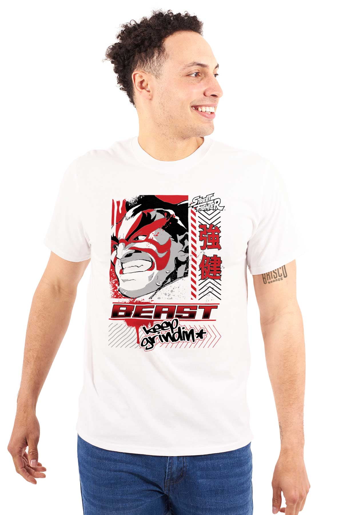 Street Fighter E Honda Beast Grindin Men's Graphic T Shirt Tees Brisco ...
