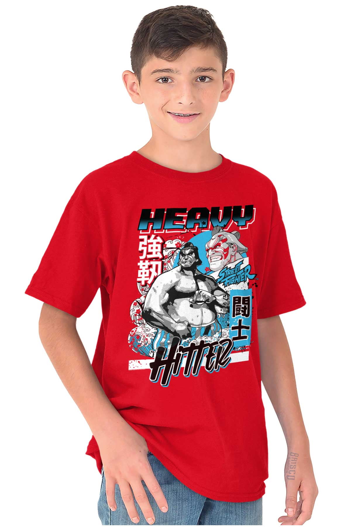 Street Fighter E Honda Heavy Hitter Crewneck T Shirts Boy Girl Teen ...