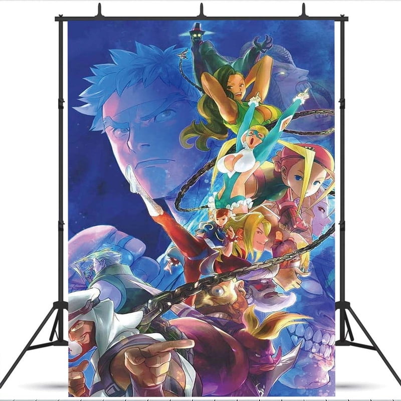 Street Fighter Game Poster Backdrop Banner Party Supplies Birthday ...