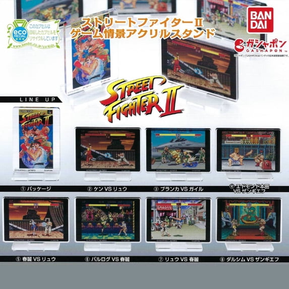 Street Fighter II Game Scene Acrylic Stand Gachapon (1 Random ...