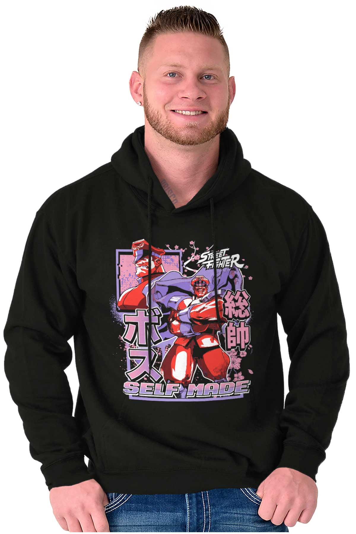 Street Fighter M Bison Self Made Hoodie Sweatshirt Women Men Brisco ...