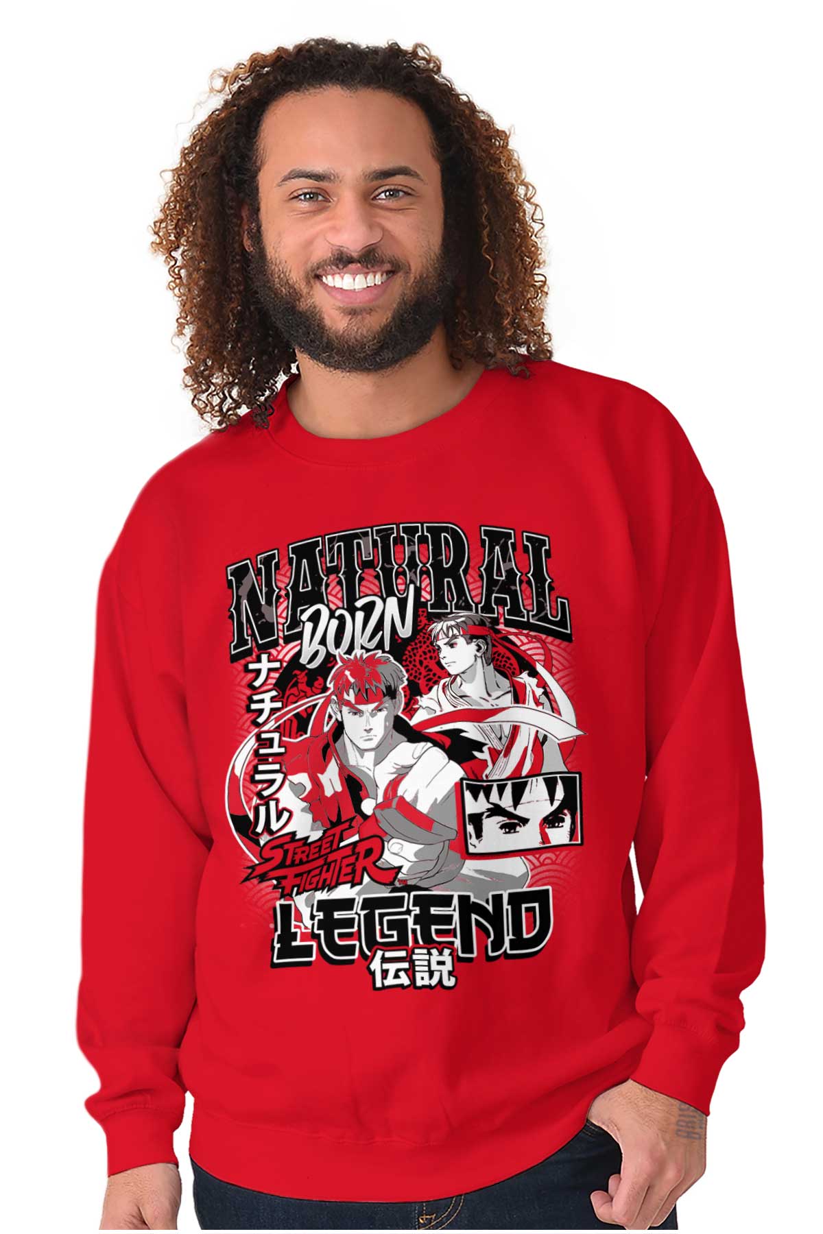 Street Fighter Natural Born Legend Sweatshirt for Men or Women Brisco ...