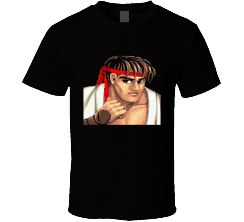 Street Fighter Ryu Character Selection Screen Cool Retro T Shirt ...