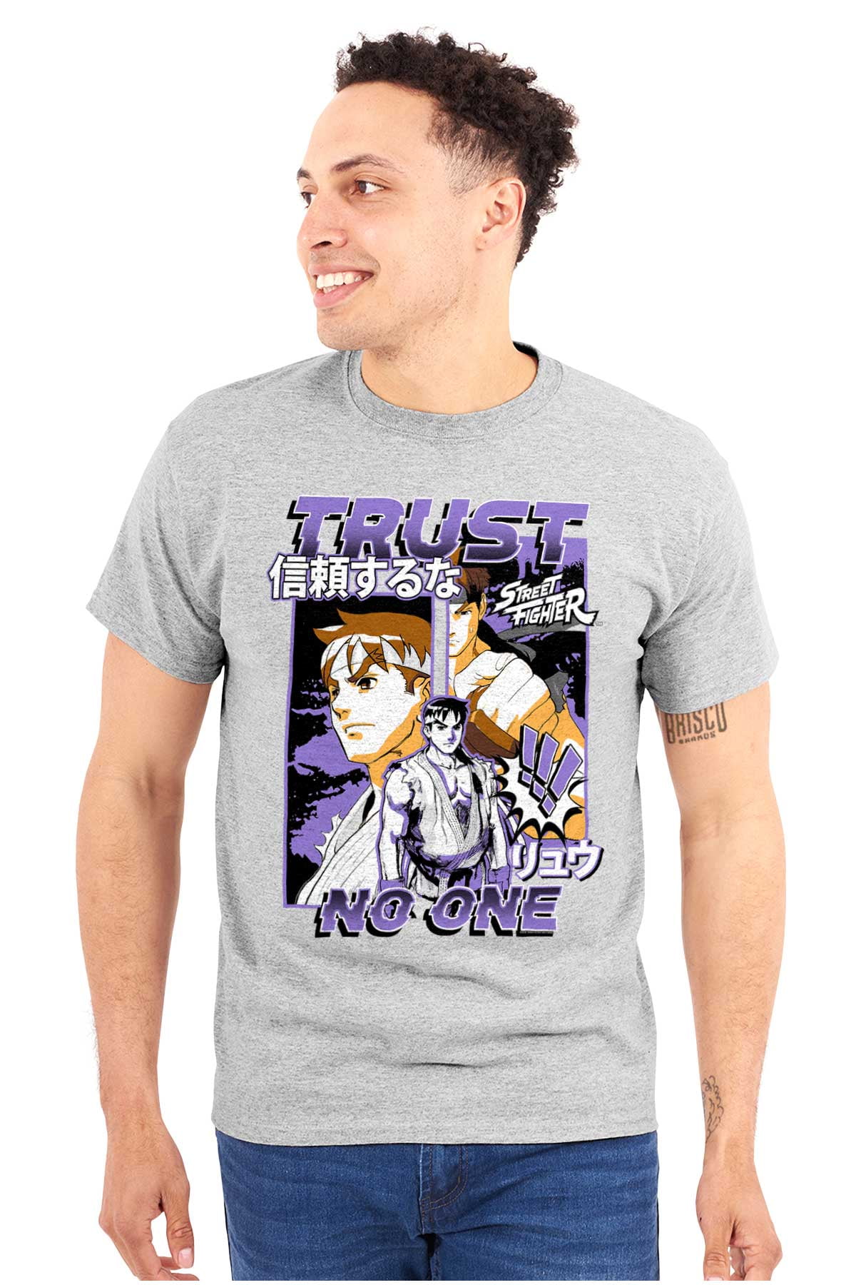 Street Fighter Ryu Trust No One Unisex Plus Size Graphic Tee Brisco ...