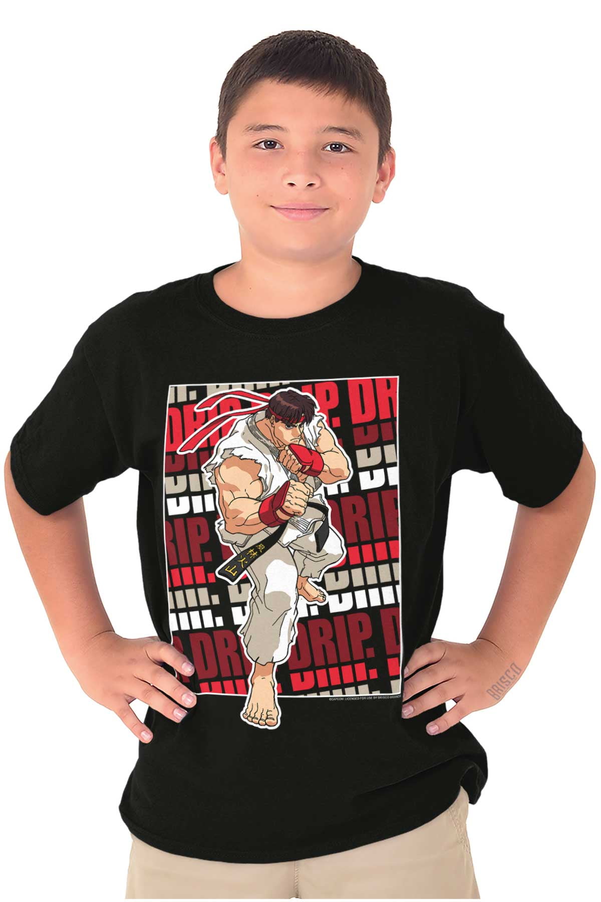 Street Fighter Ryu Video Game Drip Crewneck T Shirts Boy Girl Teen ...