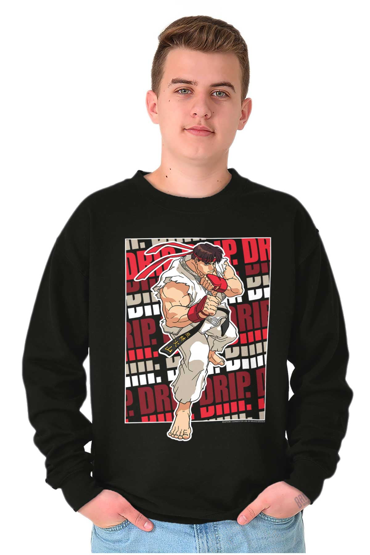 Street Fighter Ryu Video Game Drip Sweatshirt for Men or Women Brisco ...