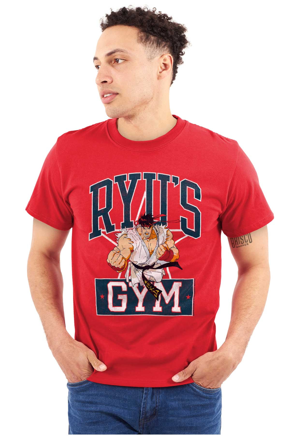 Street Fighter Ryu's Gym Workout Men Big & Tall Graphic Tee Brisco ...