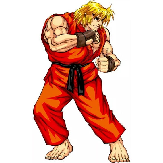 Street Fighter Sticker Ken Phone Decal Water Bottle Stickers Car Decals ...