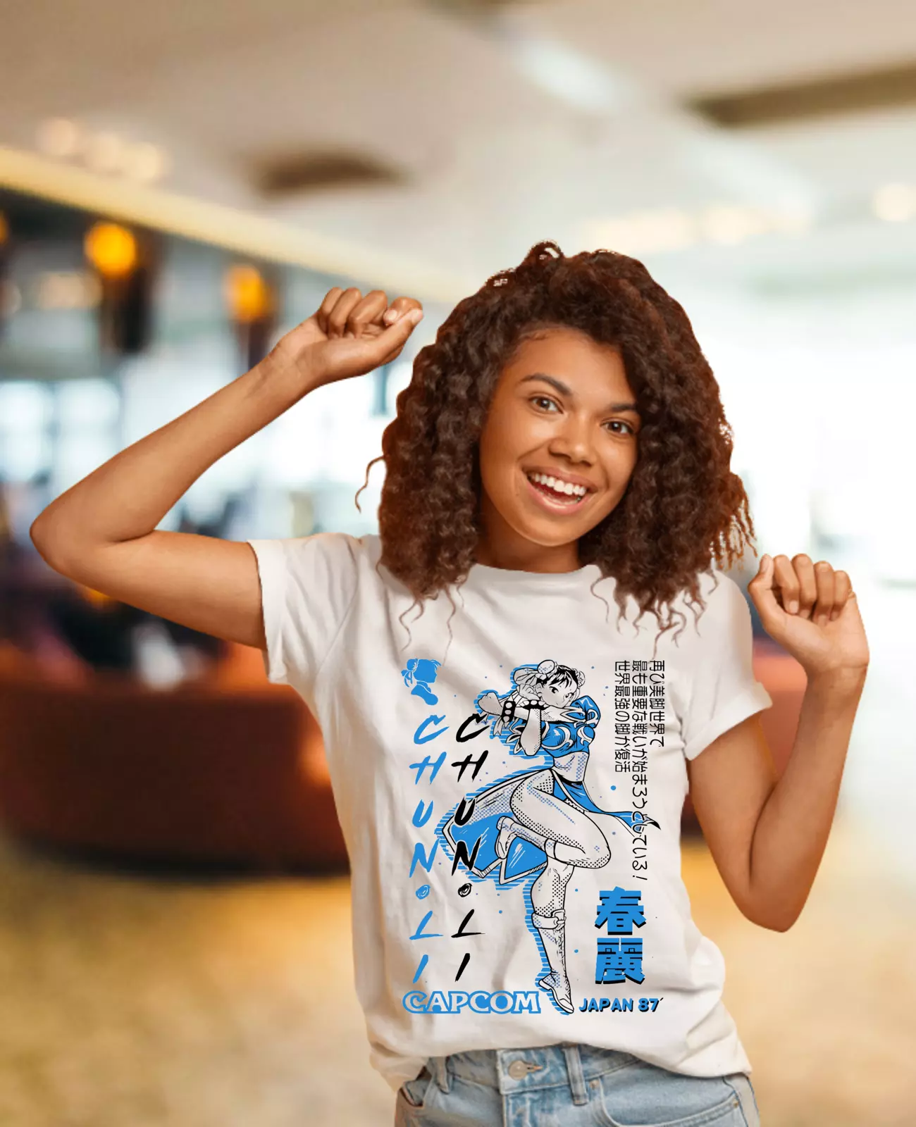 Street Fighter vs King Of Fighters T-shirtSNK Chun Li vs Mai Anime Gift ...