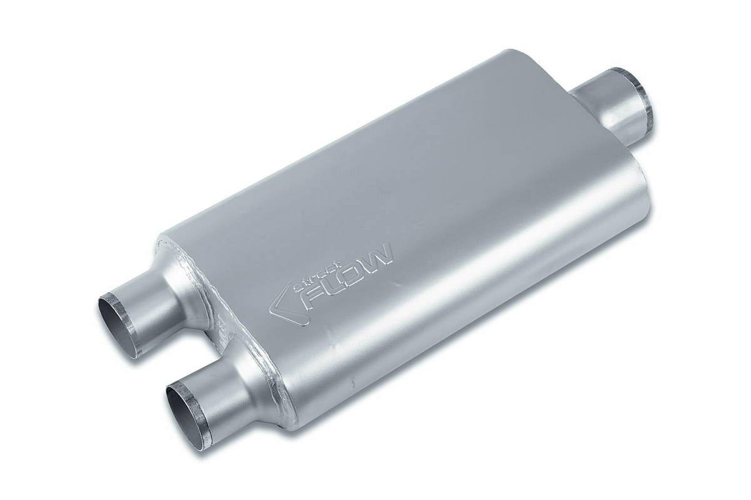 Street Flow Muffler Dual 2 1/2 in 17 Body 3 C - Walmart.com
