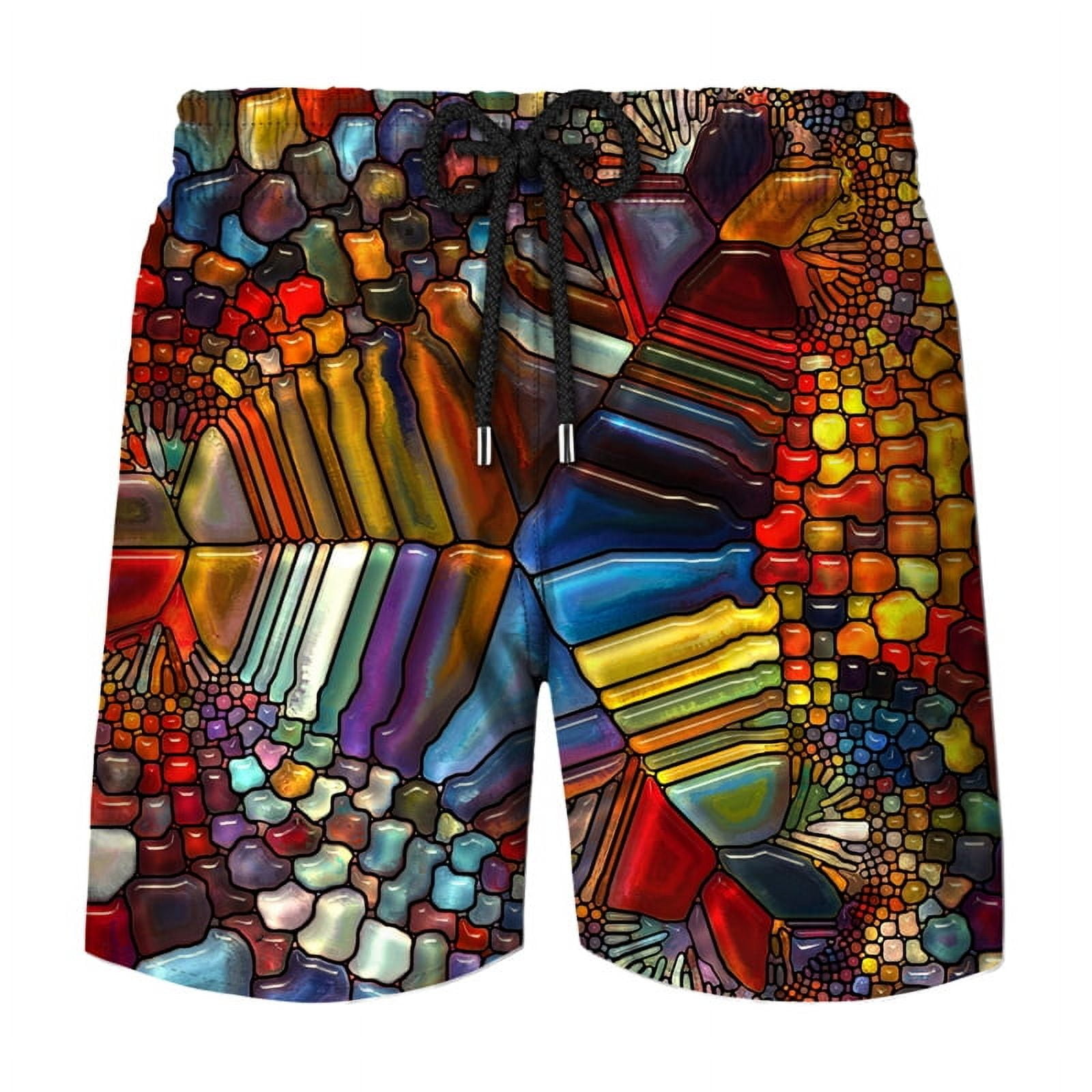 Street Graffiti Graphic Beach Shorts Men Sumemr Hawaii Surf Board ...