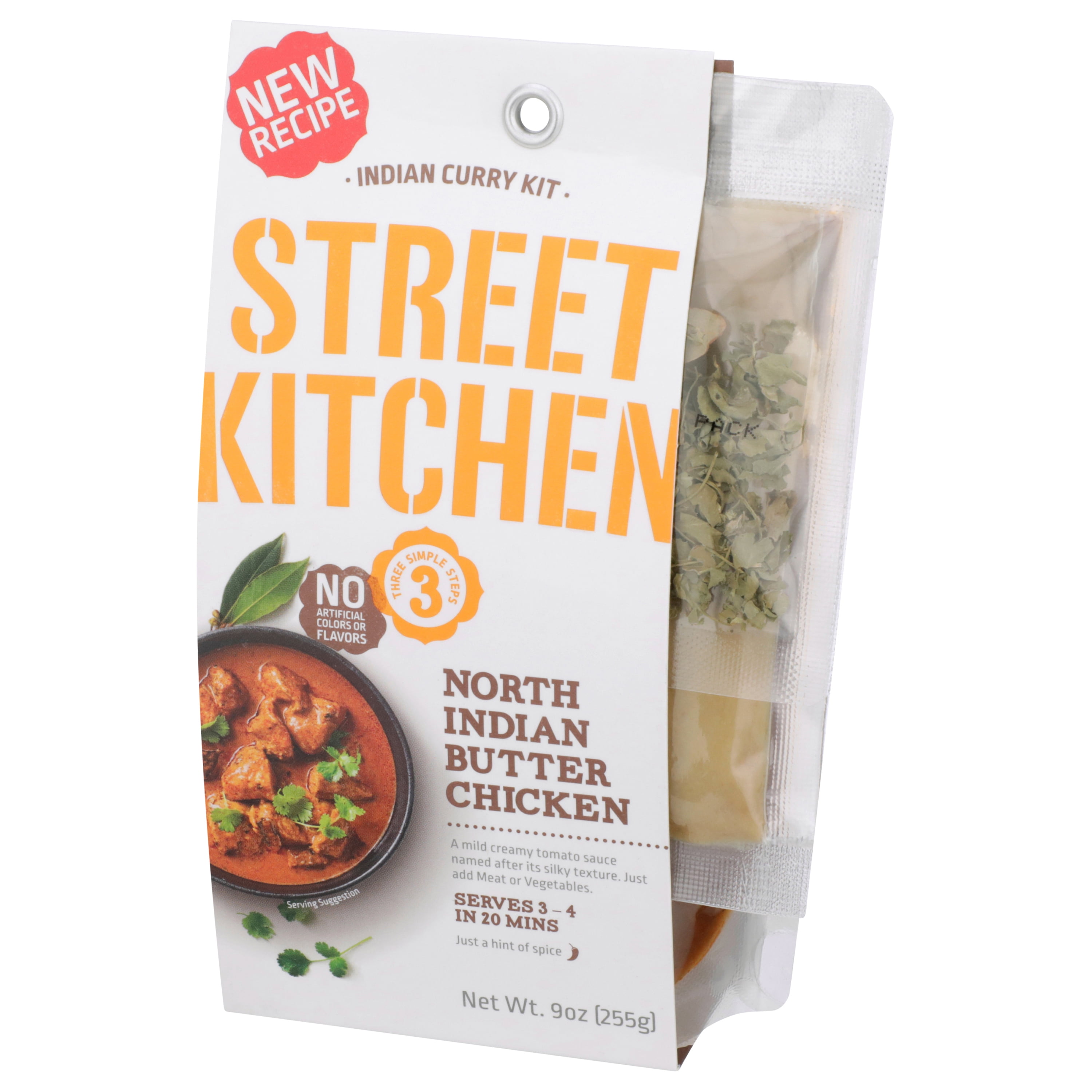 Street Kitchen Indian Butter Chicken Scratch Kit 9 oz Shelf Stable Easy ...