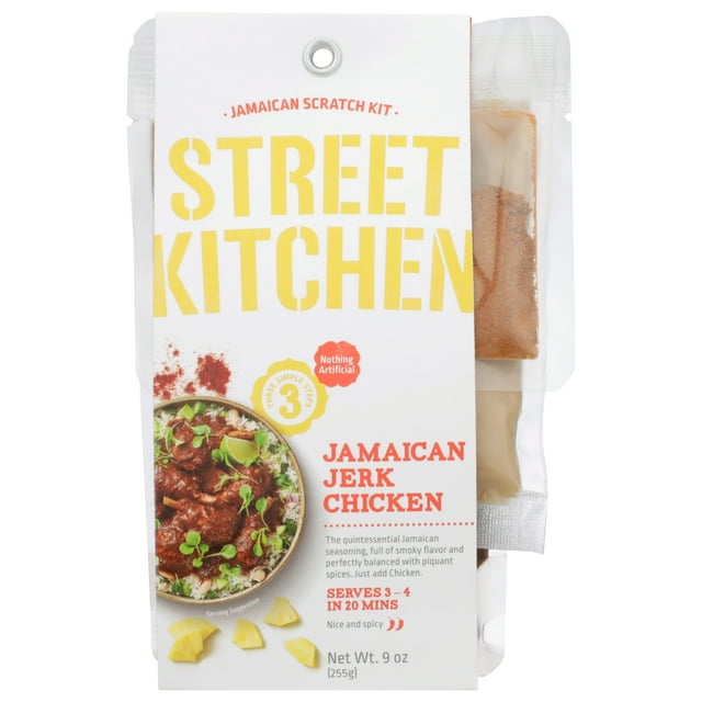 Street Kitchen Jamaican Jerk Chicken Scratch Kit 9.0oz - Authentic ...