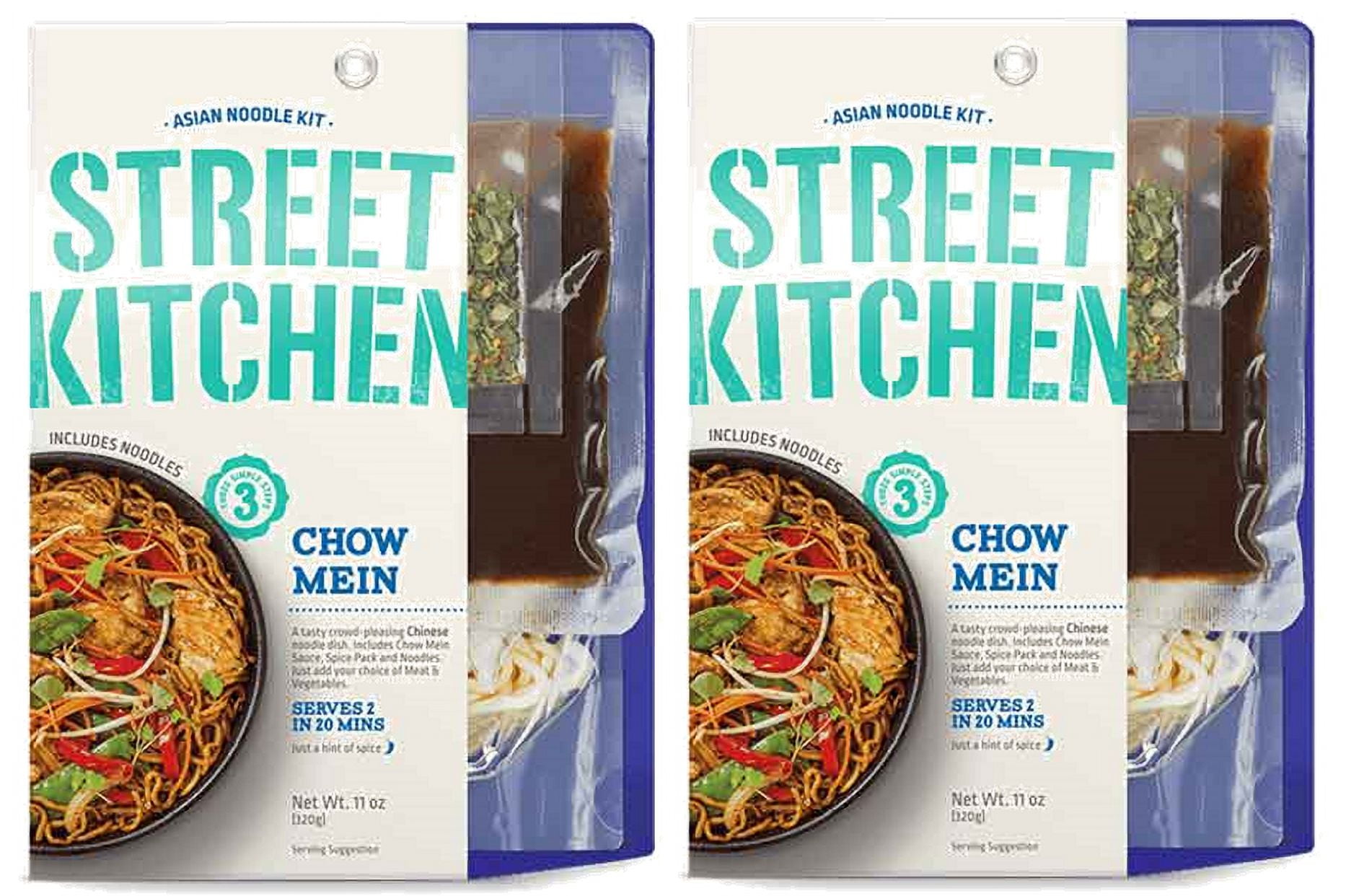 Street Kitchen Traditional Chow Mein Noodle Kit, 2-Pack 11 oz. Package ...