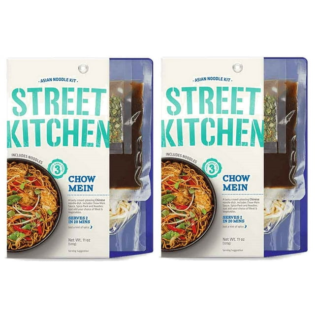 Street Kitchen Traditional Chow Mein Noodle Kit, 2-Pack 11 oz. Package ...