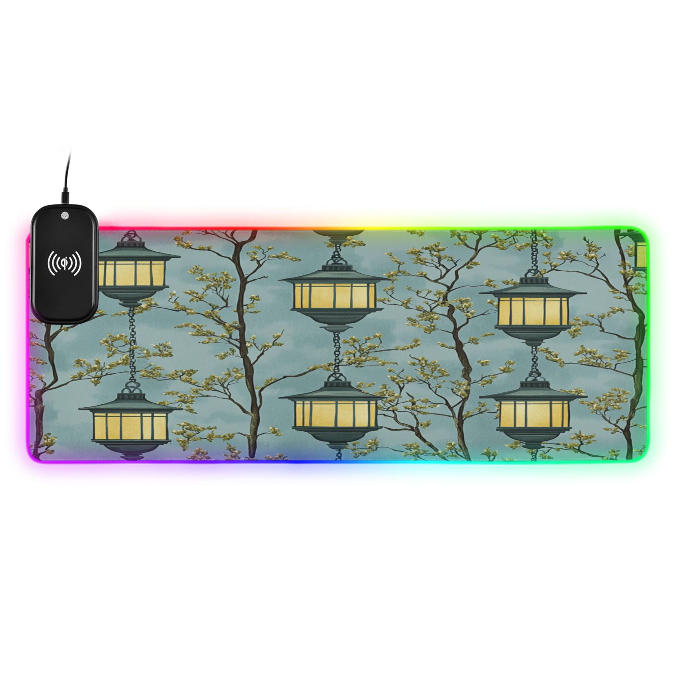 Street Lamp Large RGB Gaming Mouse Pad with Fast Wireless Charging, 31. ...