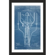 "Paint Brush 1873 Blueprint" Framed Painting Print - Walmart.com