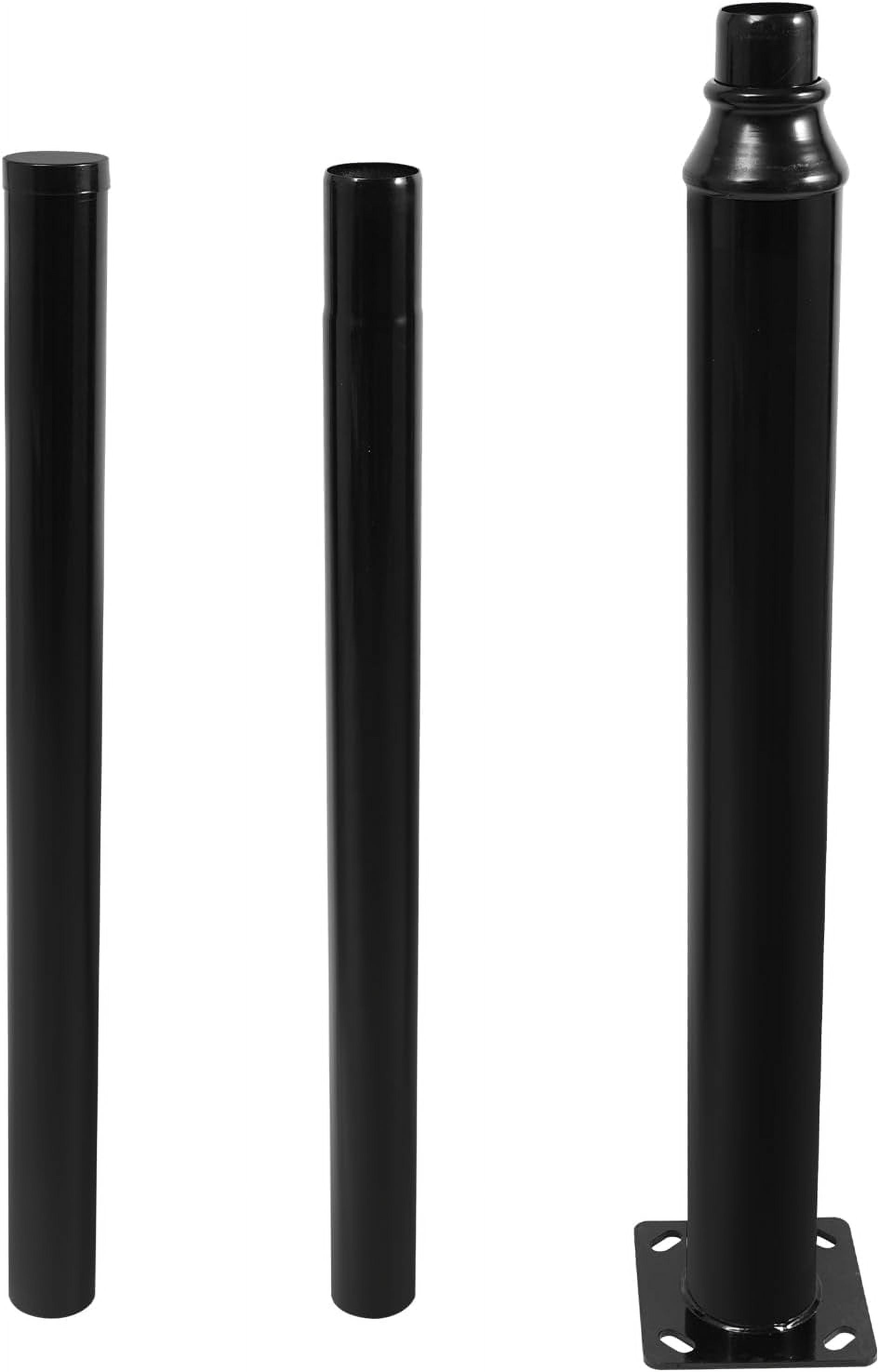 Street Light Pole, 9.84ft Tall Street Lamp Post with Foundation Frame ...