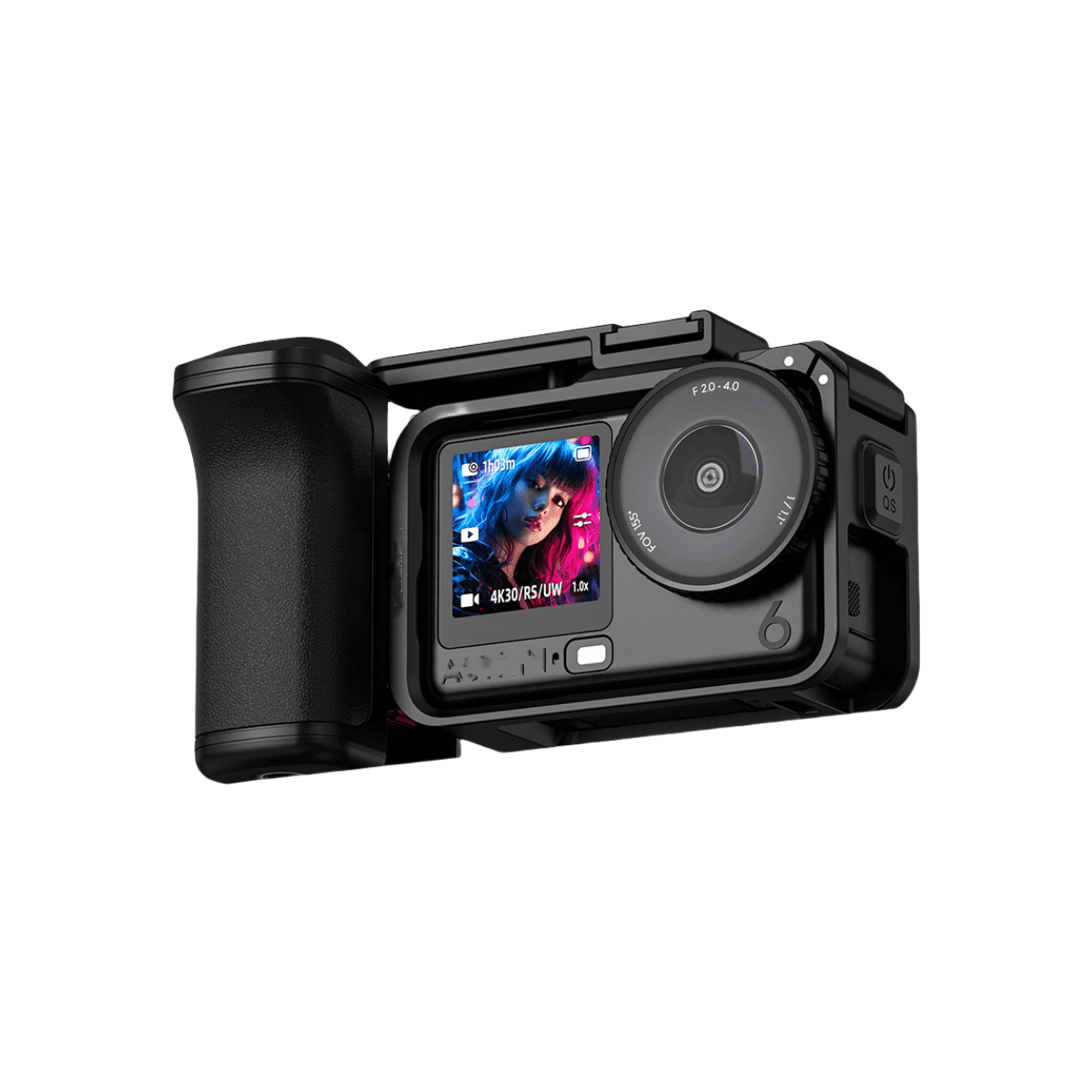 Street Photography Handle Kit for DJI OSMO ACTION 6 Action Camera with ...