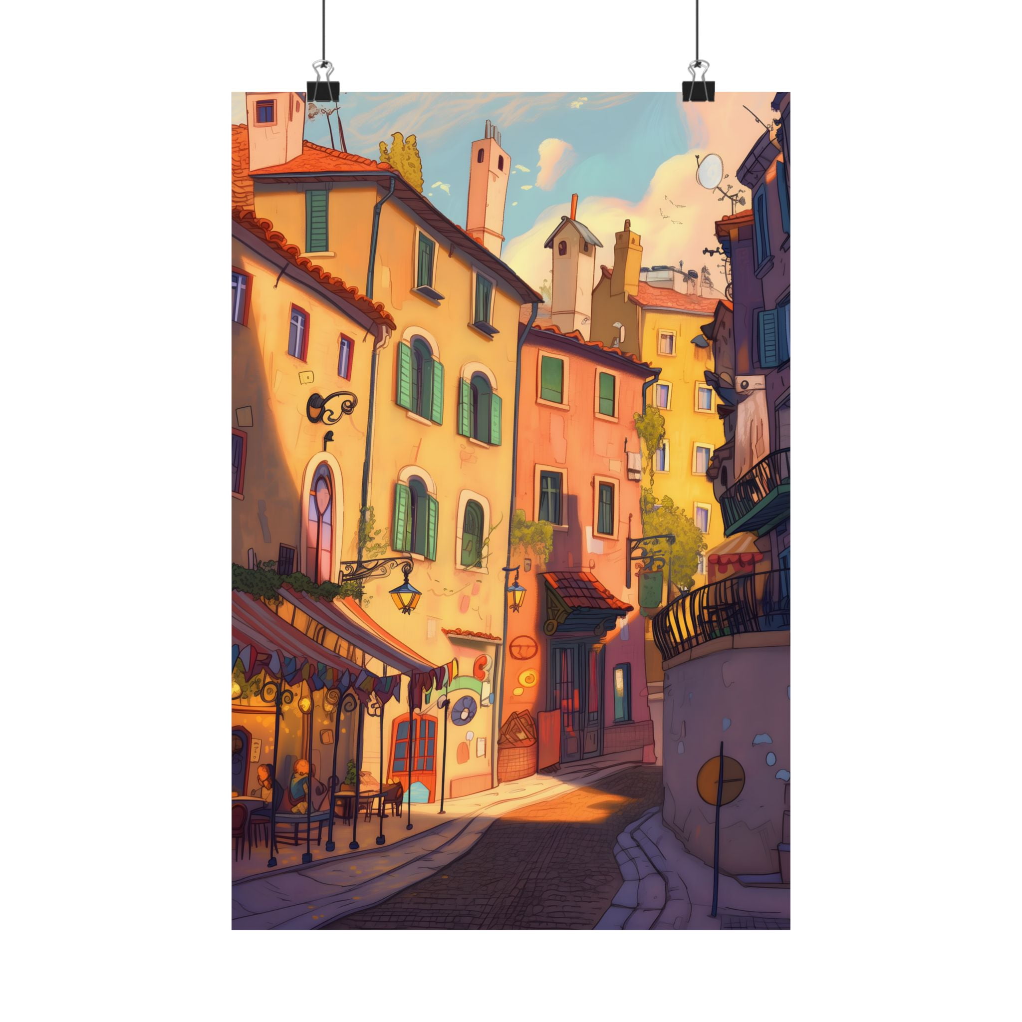 Street Poster Matte Wall Decor Painting for Bedroom - Walmart.com