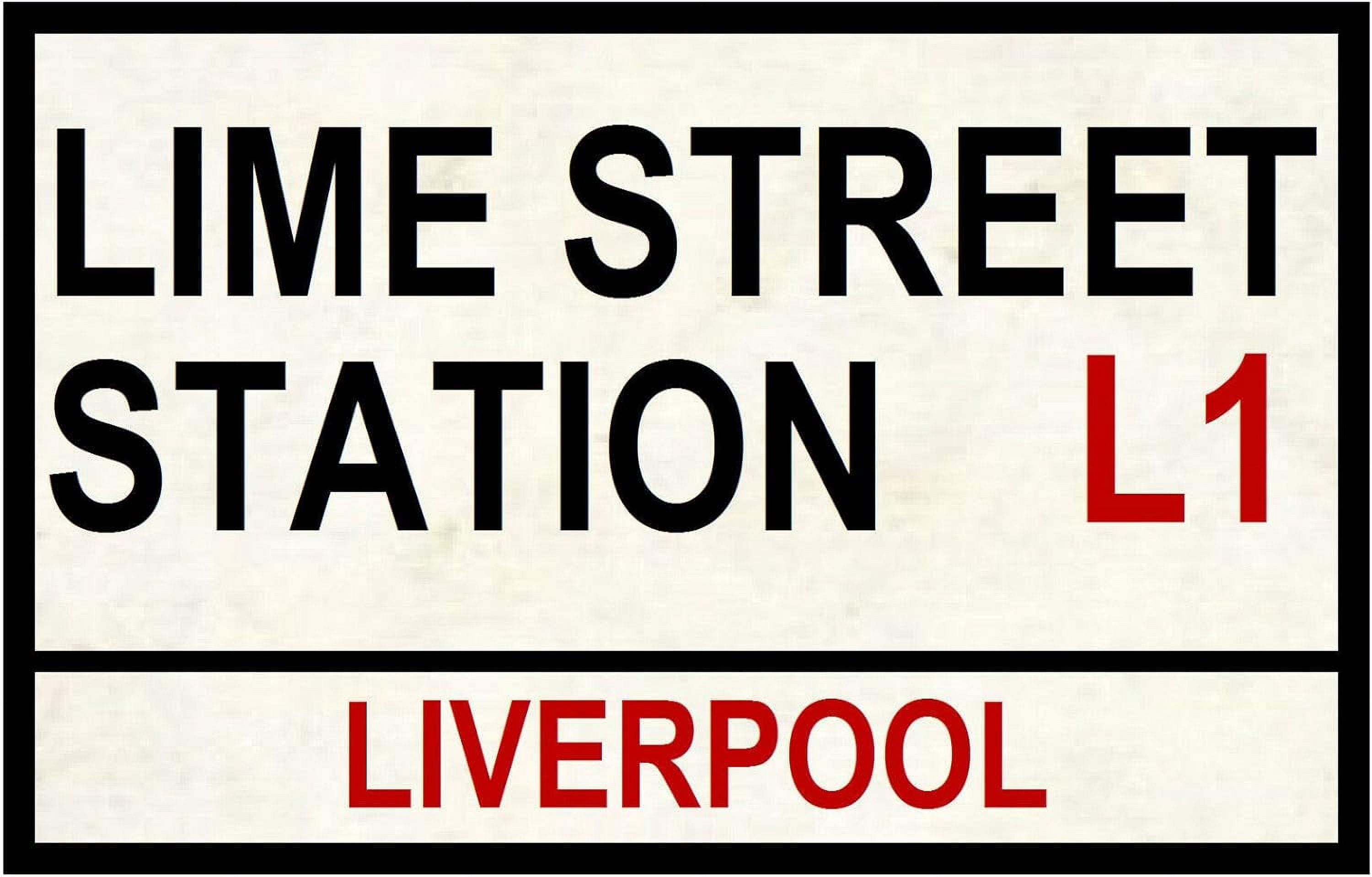 Street Road Signs (Lime St Station) Metal Plate Plaque Aluminum Metal ...