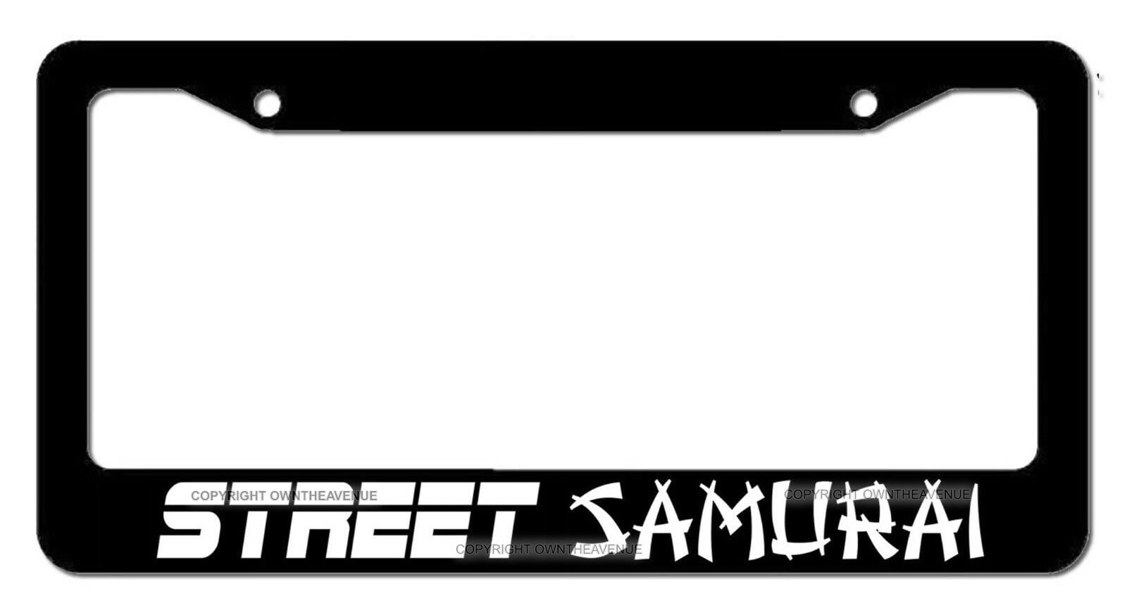 Street Samurai Drag Drift Race Drifting JDM Funny License Plate Frame ...