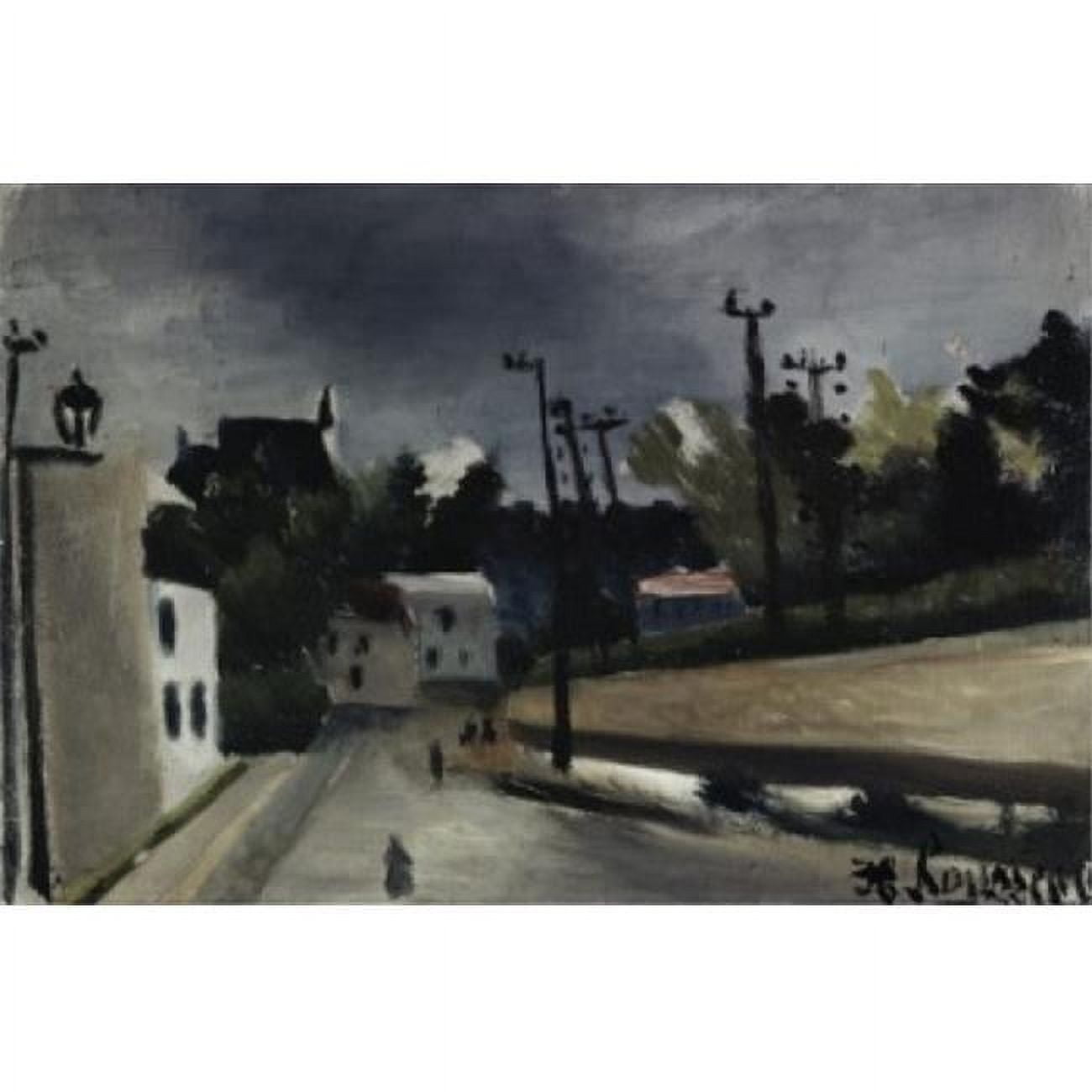 Street Scene Henri Rousseau Le Douanier 1844-1910 French Oil on Canvas ...