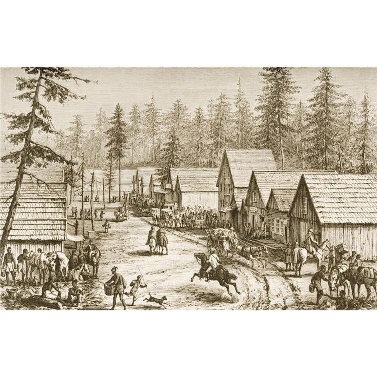 Street Scene In Cisco Station - California In 1870S From American ...