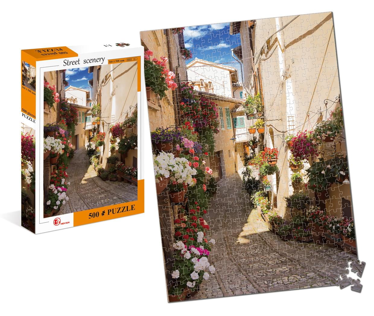 Street Scenery Village Street 500 Piece Jigsaw Puzzle - Walmart.com