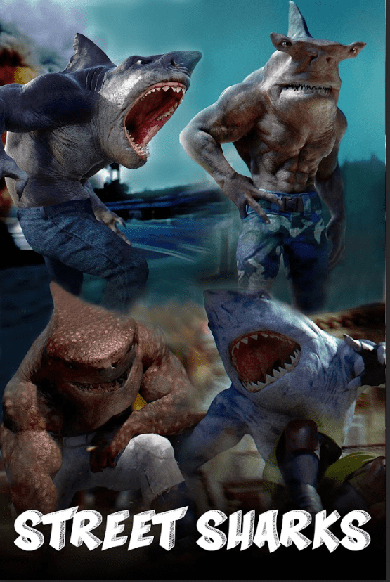 Street Sharks 1994 Poster 24x36 - Animated Action Cartoon Heroes ...