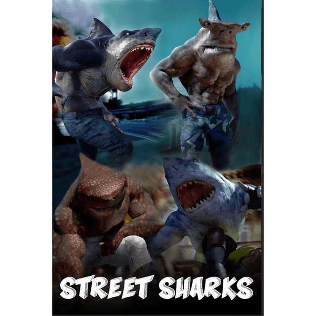 Street Sharks 1994 Poster 24x36 - Animated Action Cartoon Heroes ...
