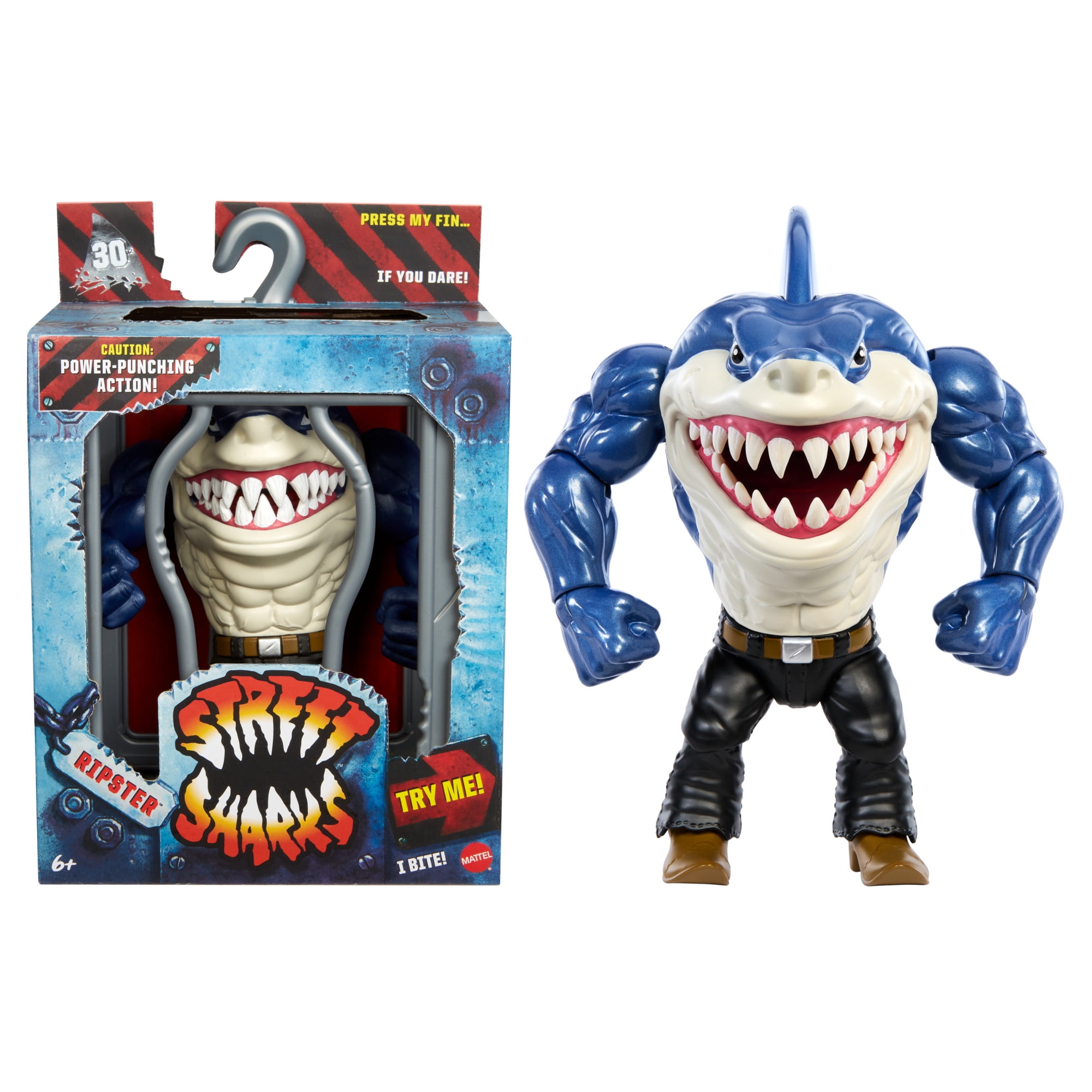 Walmart Street Sharks Ripster 6-Inch Action Figure Toy with Moving Jaw ...