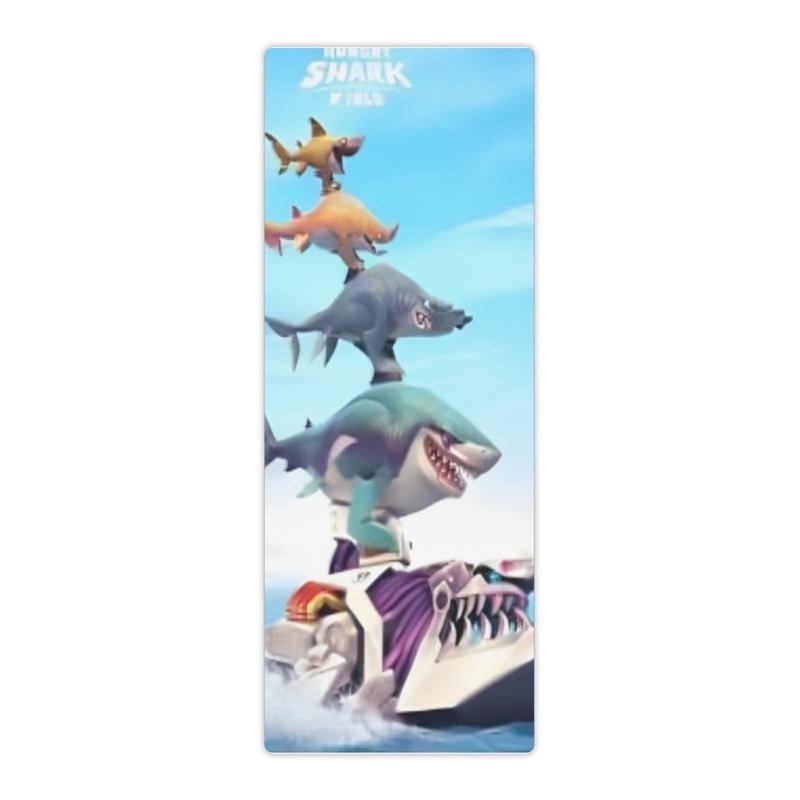 Street Sharks pattern yoga mat makes every practice full of inspiration ...