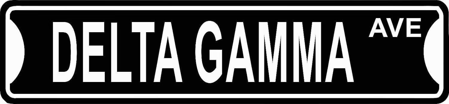 Street Sign 4x16 inch Delta Gamma Theme Road Sign Bar Decor Tin Sign ...