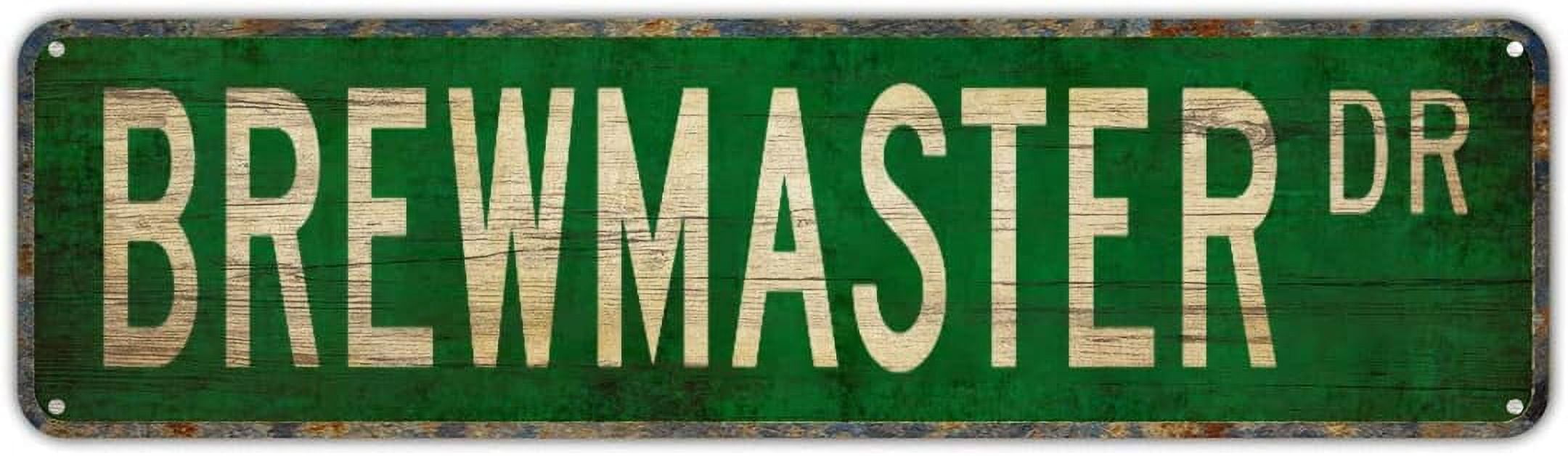 Street Sign Brewmaster Brewmaster Gift Brewmaster Sign Brewmaster Road ...