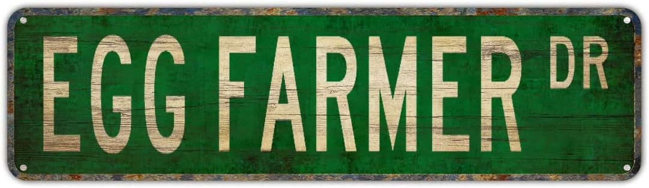 Street Sign Egg Farmer Egg Farmer Gift Egg Farmer Sign Farmer Egg Wall ...