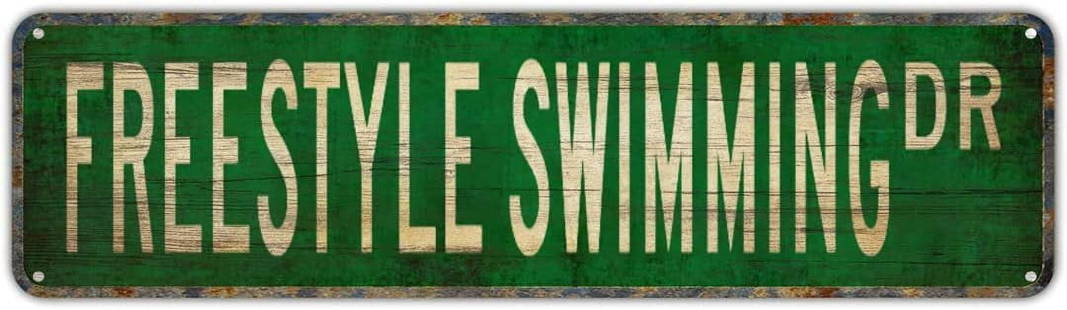 Street Sign Freestyle Swimming Freestyle Swimming Sign Freestyle Road ...