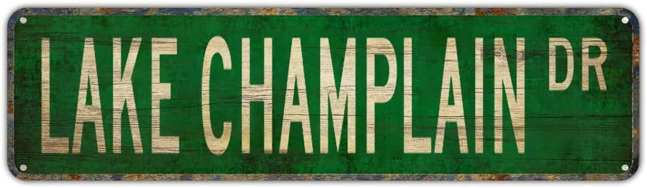 Street sign Lake Champlain Lake Champlain Sign Lake Champlain Gift Lake ...