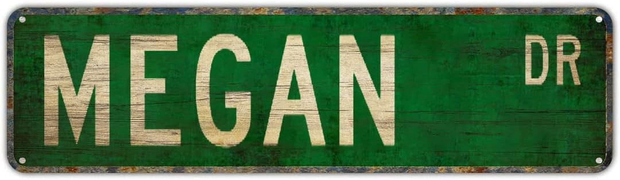 Street Sign Megan Megan Sign Megan Lover Megan Birthday Gift Child ...